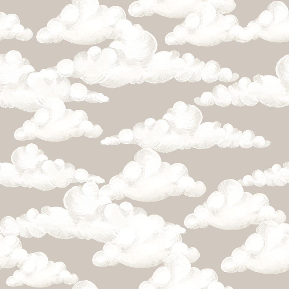 DEKORNIK - WALLPAPER CLASSIC VELVETEEN CLOUDS BEIGE / Tuliroom