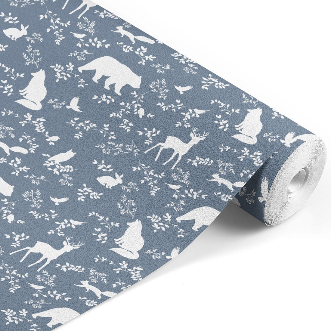 PASTELOWE LOVE - WALLPAPER FOREST ANIMALS BLUE / Tuliroom