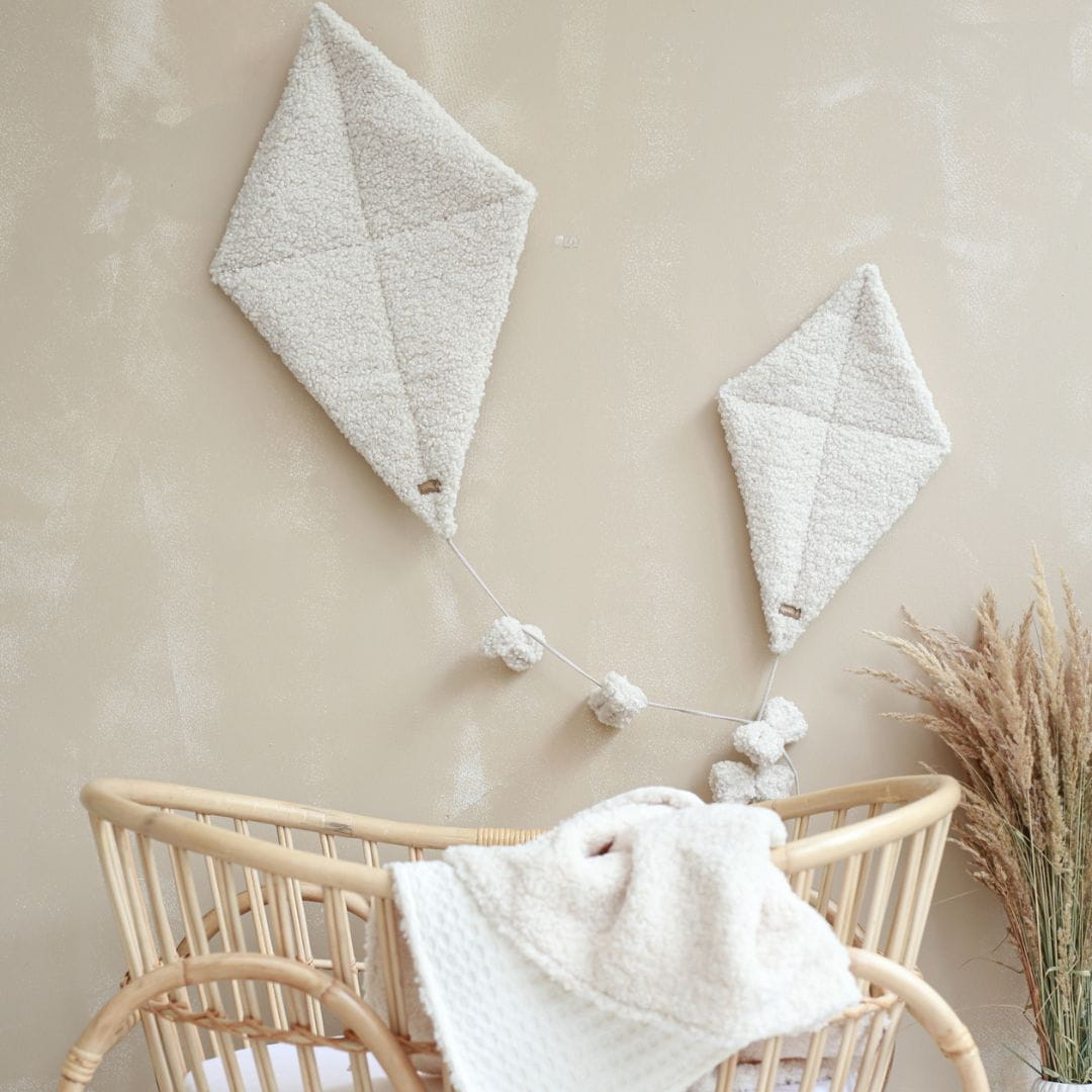 BABYLY - WALL DECORATION KITE TEDDY CREAM / Tuliroom
