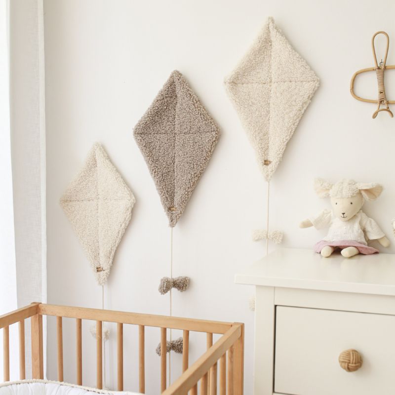 BABYLY - WALL DECORATION KITE TEDDY TAUPE / Tuliroom